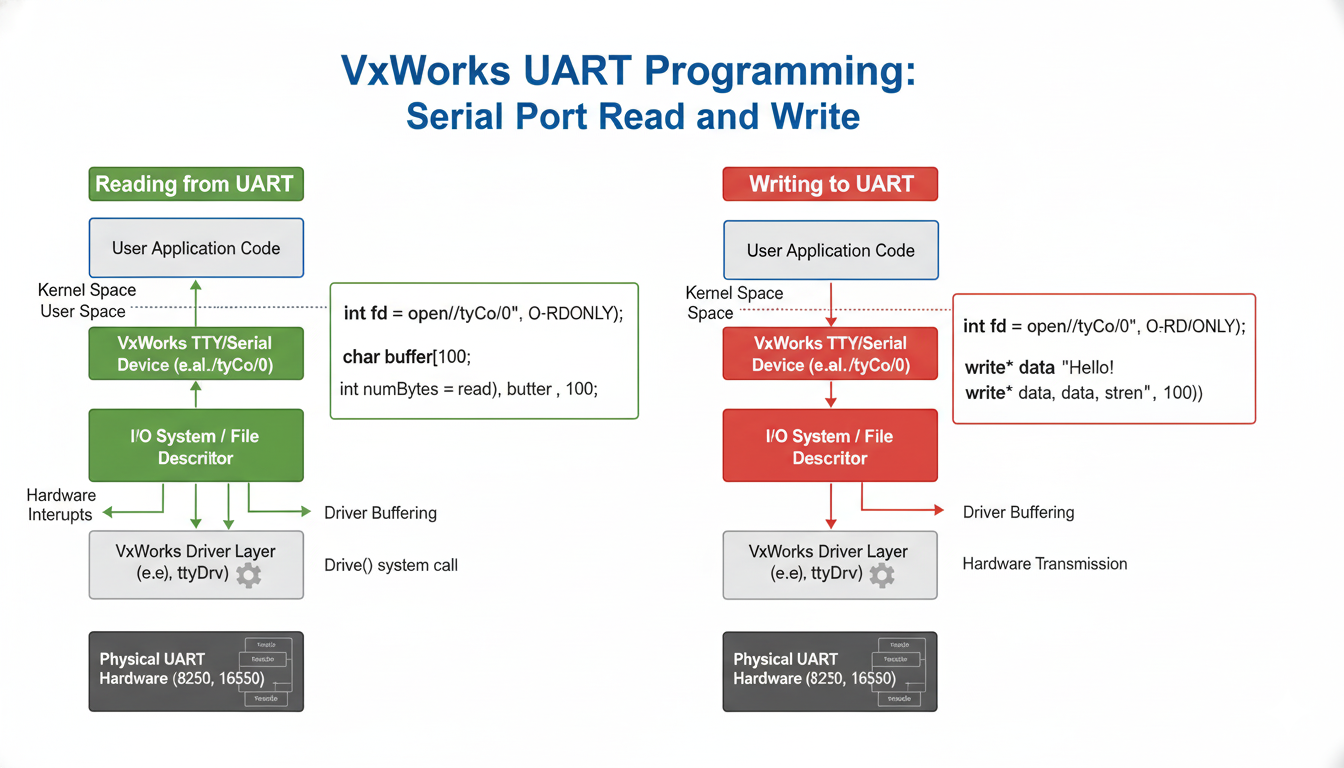 VxWorks UART Programming: Serial Port Read and Write · VxWorks6