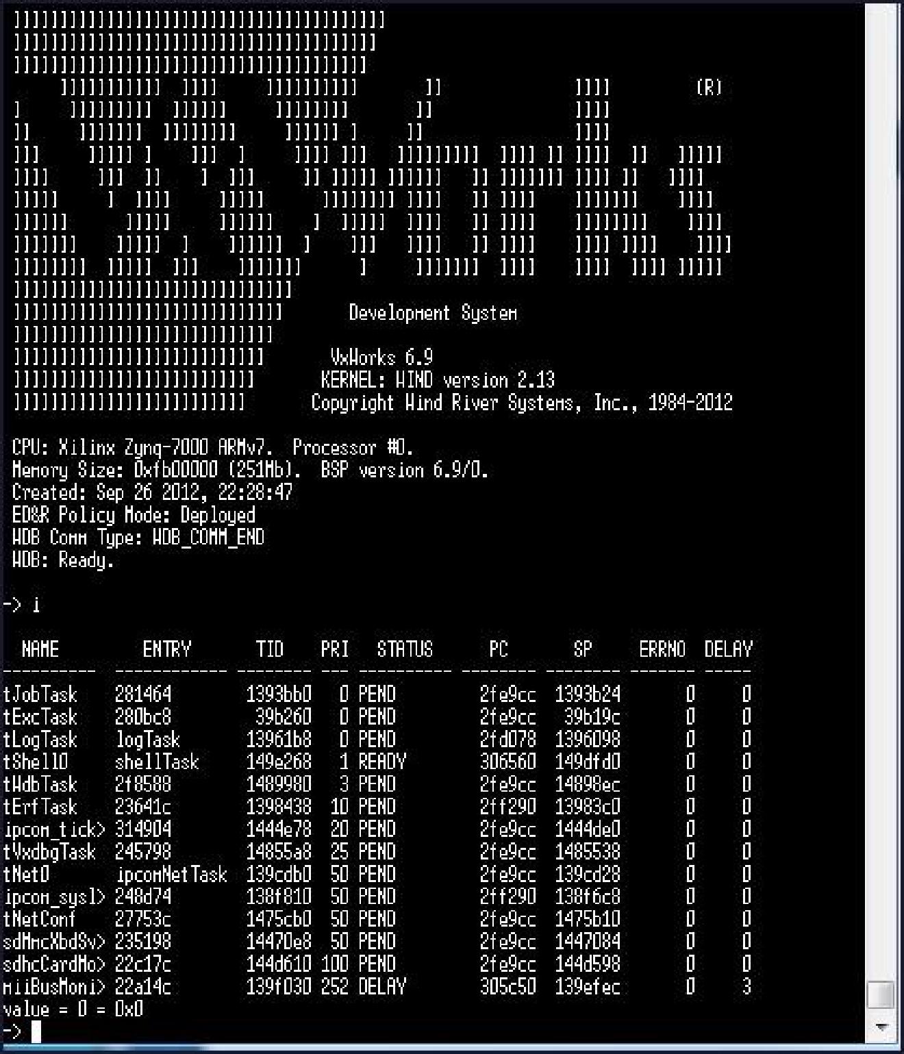 Using VxWorks BSP With Zynq 7000 Ap Soc · VxWorks6
