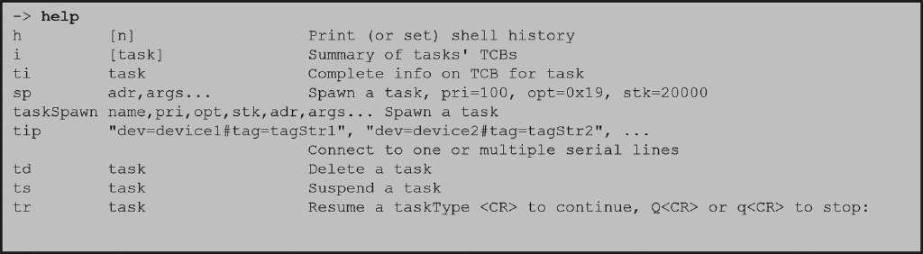 Kernel Shell Configuration and Commands in VxWorks · VxWorks6