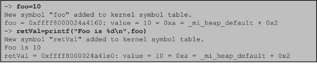 Kernel Shell Usage in VxWorks · VxWorks6