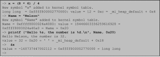Kernel Shell Usage in VxWorks · VxWorks6