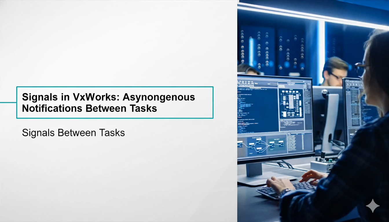 Signals in VxWorks: Asynchronous Notifications Between Tasks · VxWorks6