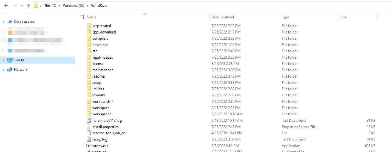 VxWorks Directory Structure and Package Management · VxWorks6